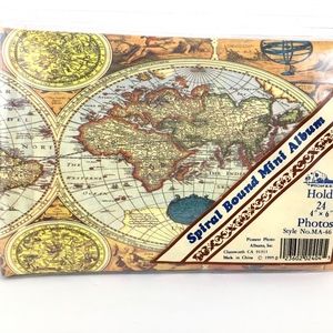 Vintage Photo Album | Office | Vintage Mini Photo Album Antique Maps ...